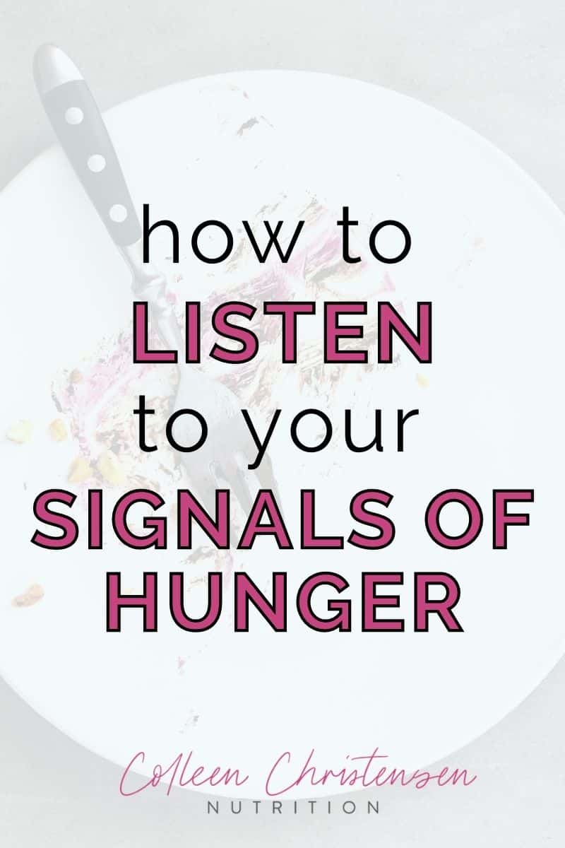 How To Get Hunger Cues In 3 Easy Steps - Colleen Christensen Nutrition