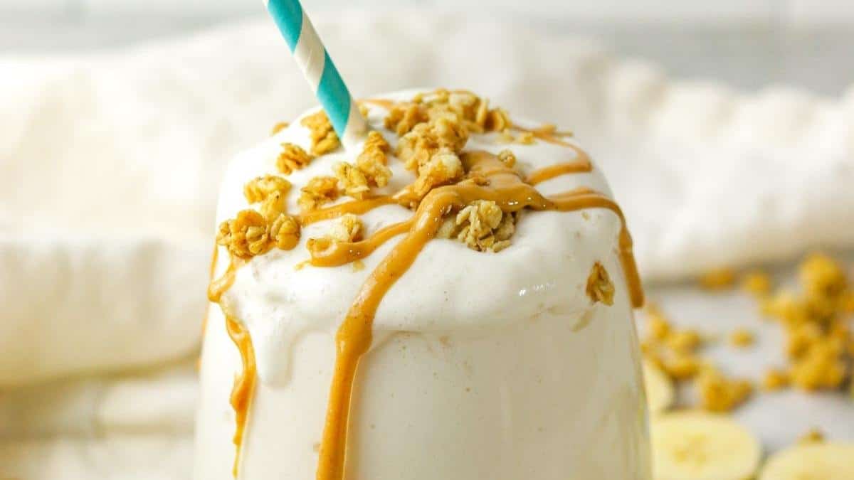 Super Fluffy Banana Protein Shake - Colleen Christensen Nutrition