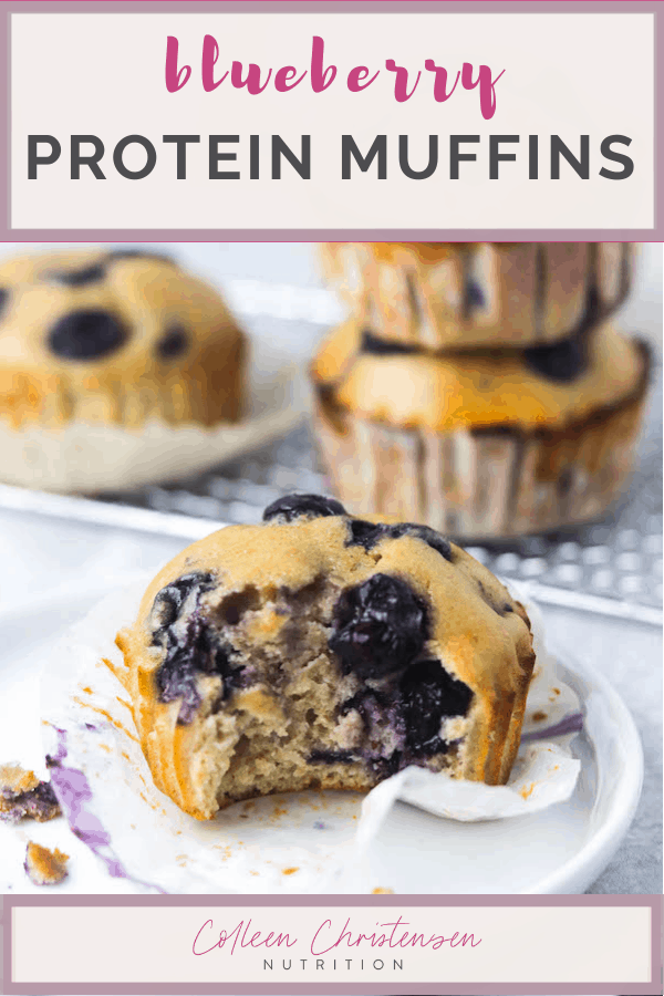 Blueberry Protein Muffins - Colleen Christensen Nutrition