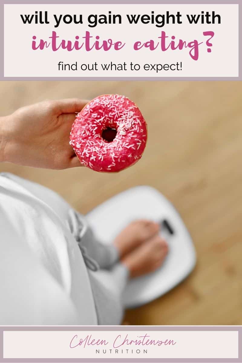 Understanding Intuitive Eating Weight Gain - Colleen Christensen Nutrition