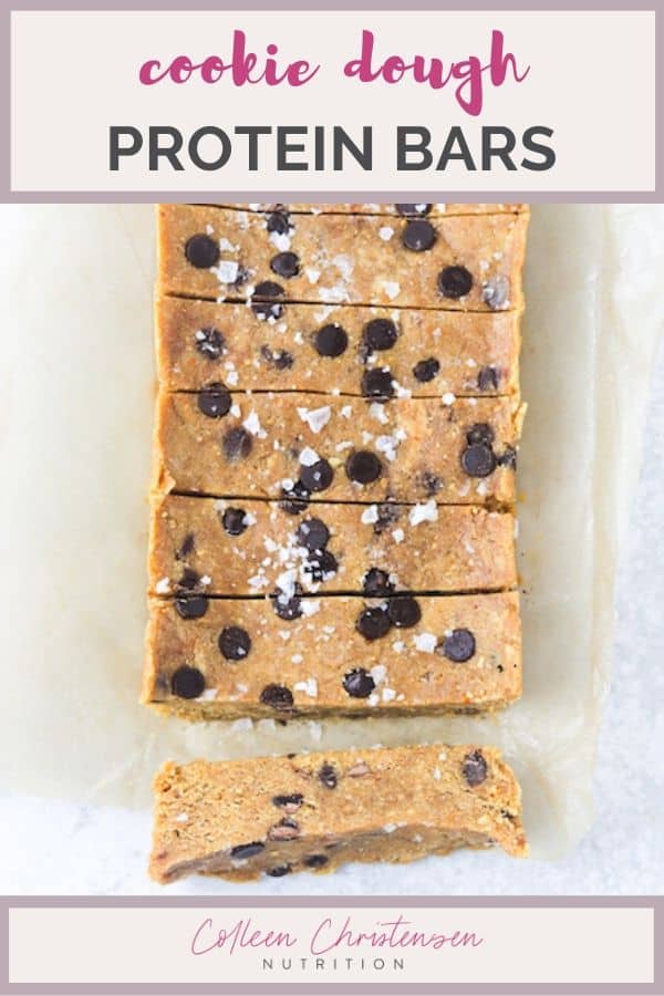 Cookie Dough Protein Bars - Colleen Christensen Nutrition