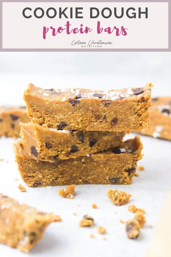 Cookie Dough Protein Bars - Colleen Christensen Nutrition