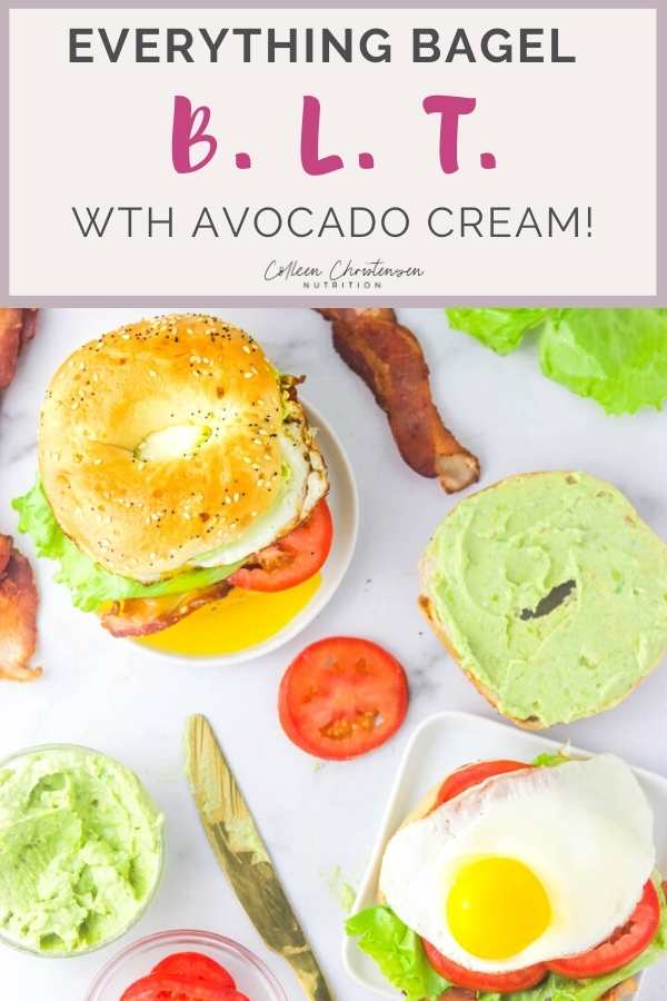 Ultimate BLT Bagel Sandwich - Colleen Christensen Nutrition