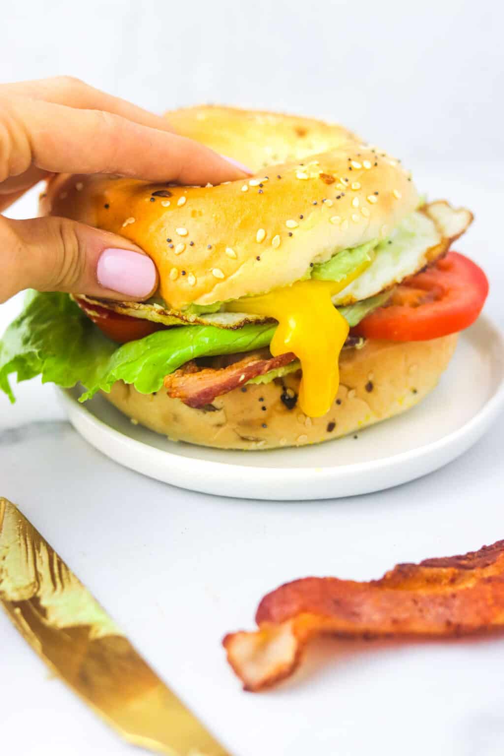 Ultimate BLT Bagel Sandwich - Colleen Christensen Nutrition