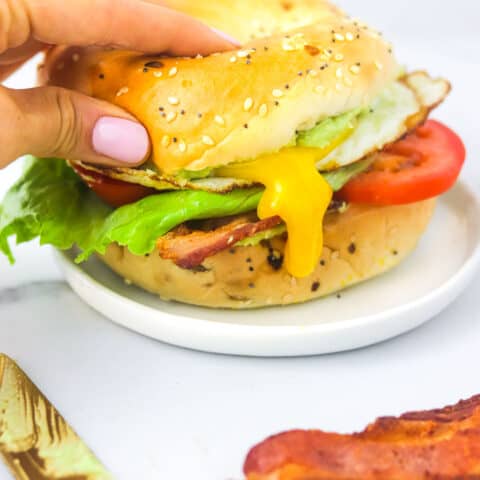 Ultimate BLT Bagel Sandwich - Colleen Christensen Nutrition