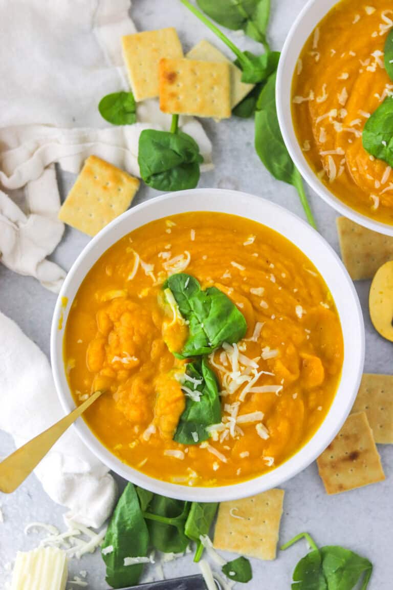 Creamy Pumpkin And Sweet Potato Soup - Colleen Christensen Nutrition
