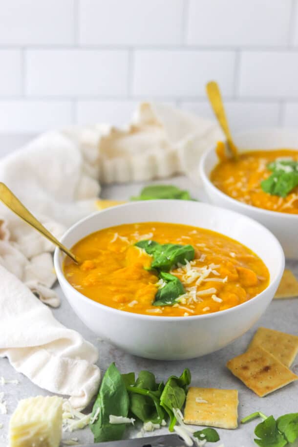 Creamy Pumpkin And Sweet Potato Soup - Colleen Christensen Nutrition