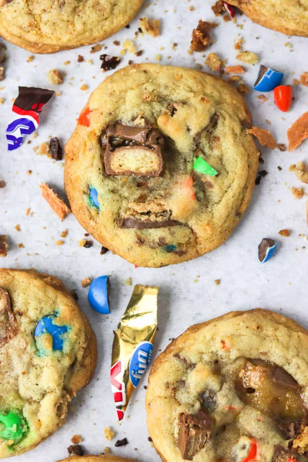 Chewy Leftover Candy Cookies - Colleen Christensen Nutrition