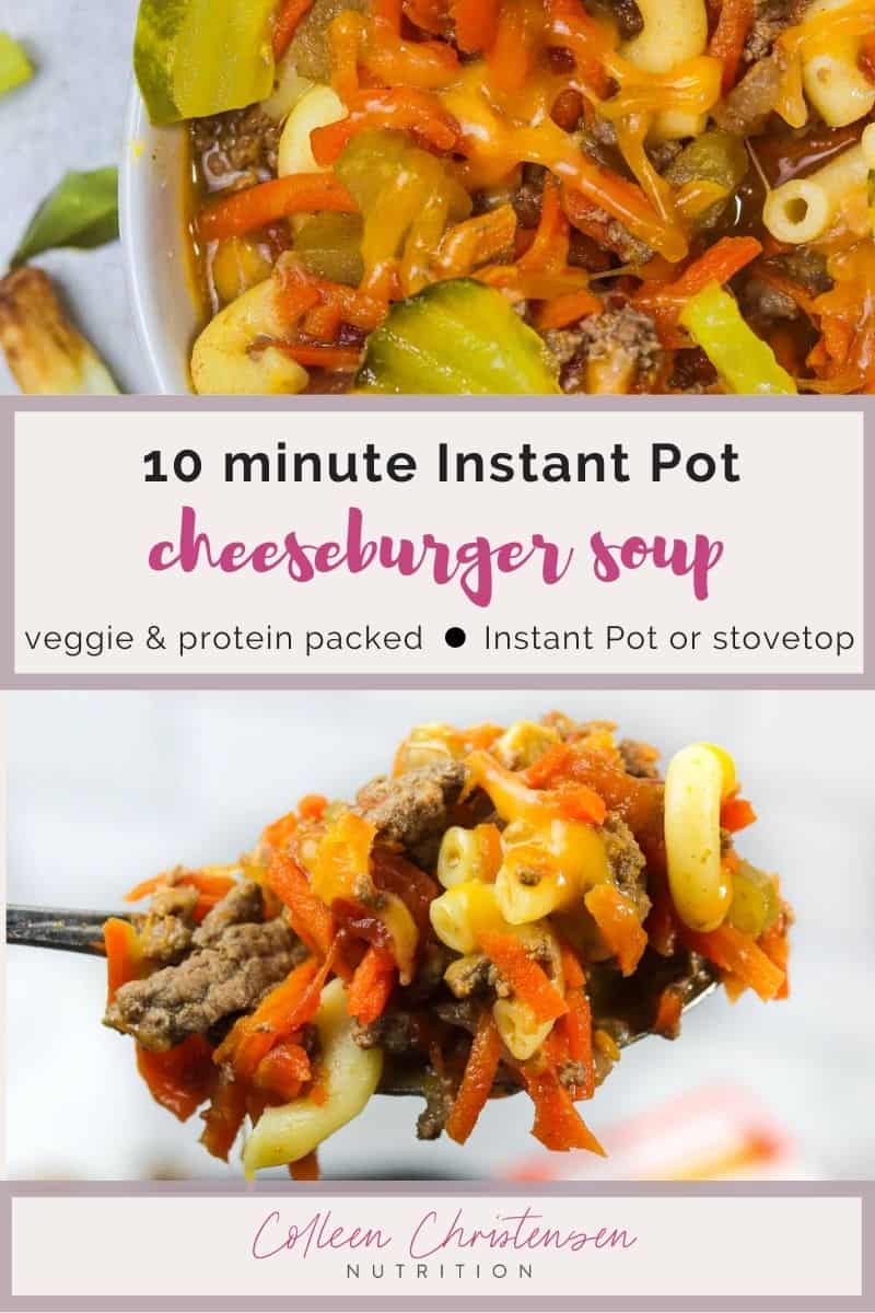 Cheesy Hamburger Soup [Instant Pot + Stove Top] - Colleen Christensen ...