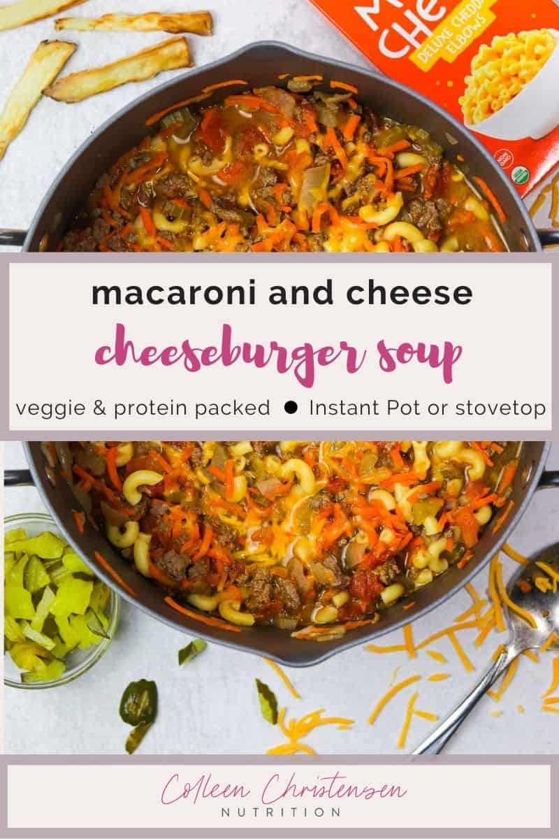 Cheesy Hamburger Soup [Instant Pot + Stove Top] - Colleen Christensen ...