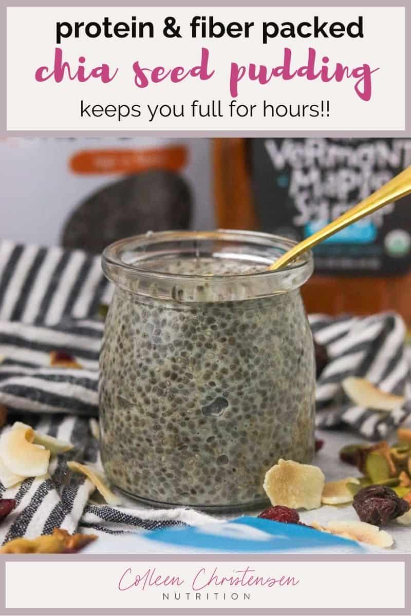 High Protein Chia Pudding - Colleen Christensen Nutrition