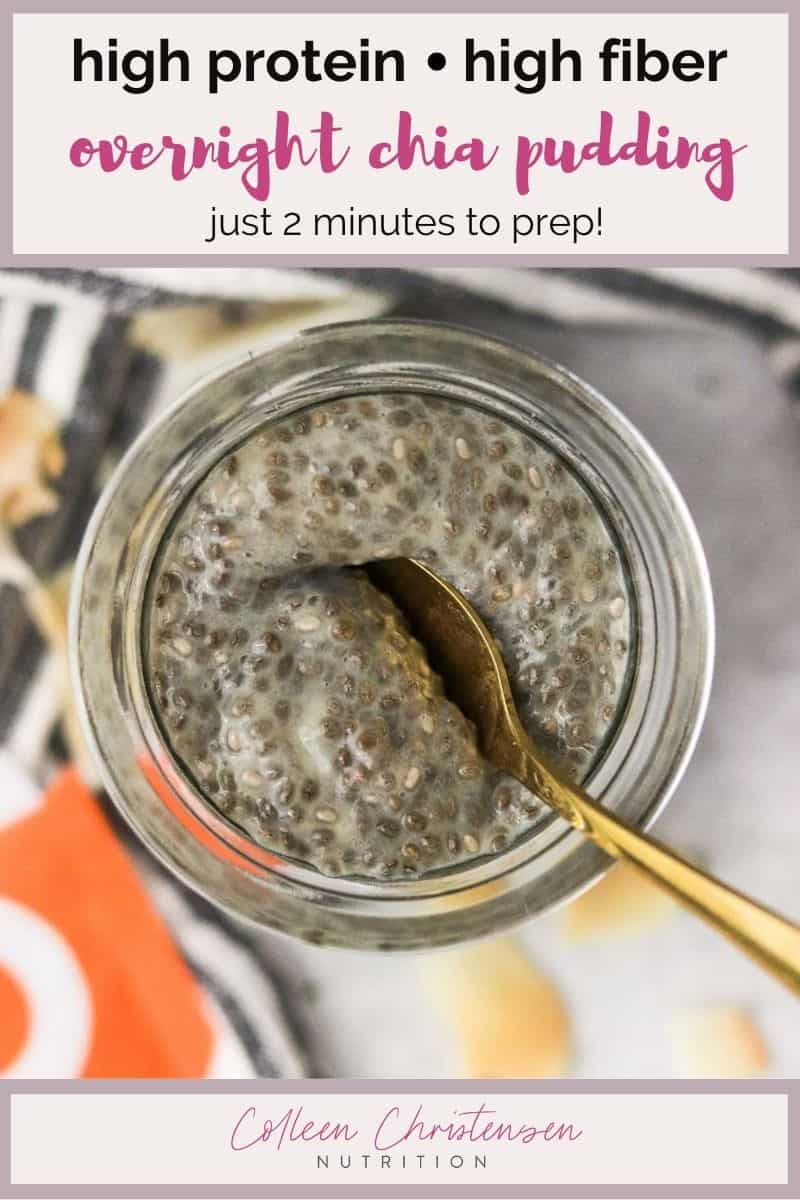 High Protein Chia Pudding - Colleen Christensen Nutrition