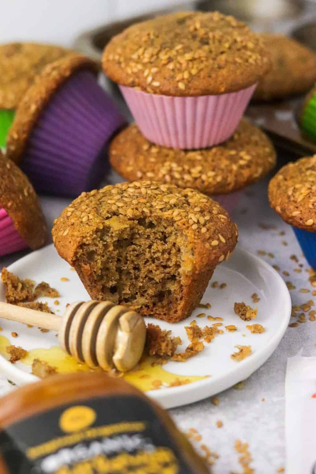 Honey Flaxseed Muffins - Colleen Christensen Nutrition