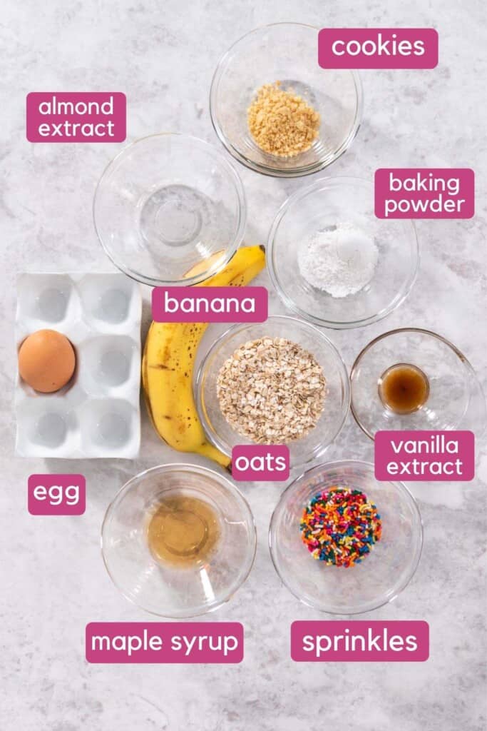 Baked Birthday Cake Oatmeal - Colleen Christensen Nutrition