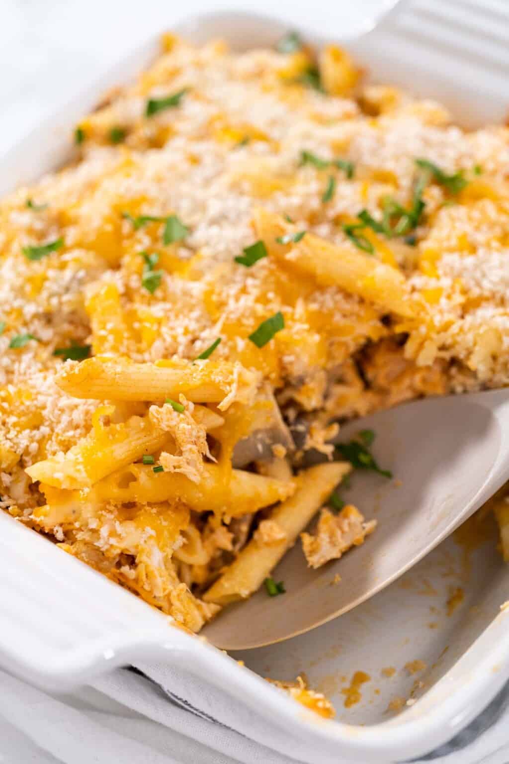 Buffalo Chicken Pasta Bake - Colleen Christensen Nutrition