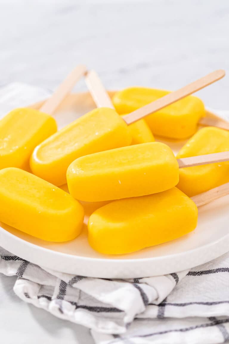 Mango Pops (Easy 2 Ingredient Recipe) - Colleen Christensen Nutrition