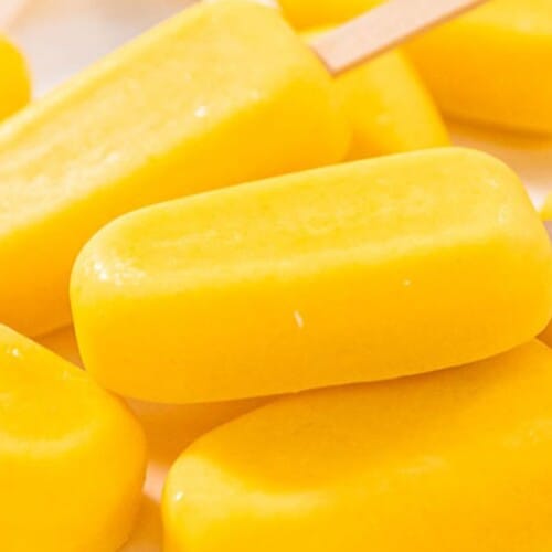 Mango Pops (Easy 2 Ingredient Recipe) - Colleen Christensen Nutrition