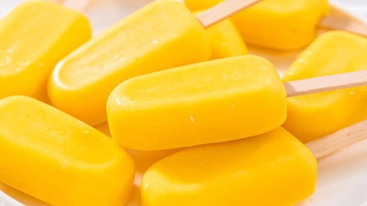 Mango Pops (Easy 2 Ingredient Recipe) - Colleen Christensen Nutrition