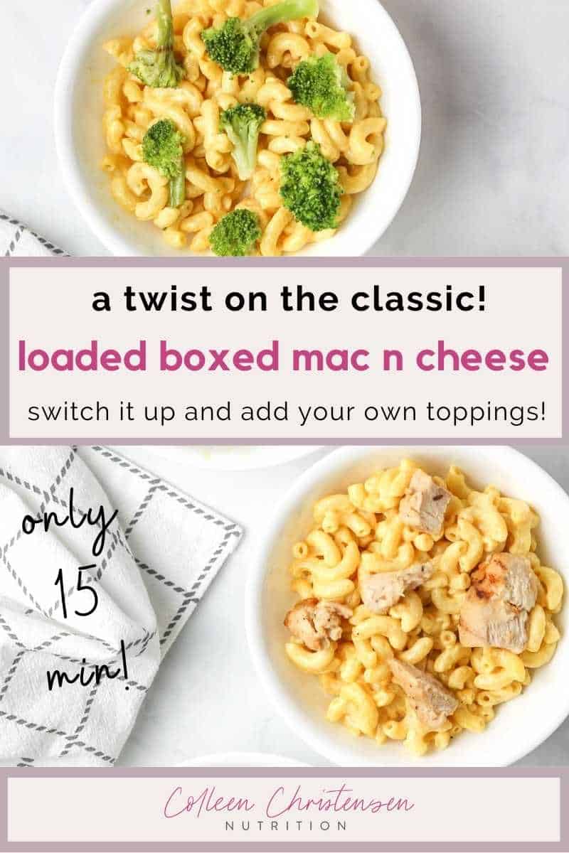 How to Make Box Mac N Cheese Better - Colleen Christensen Nutrition