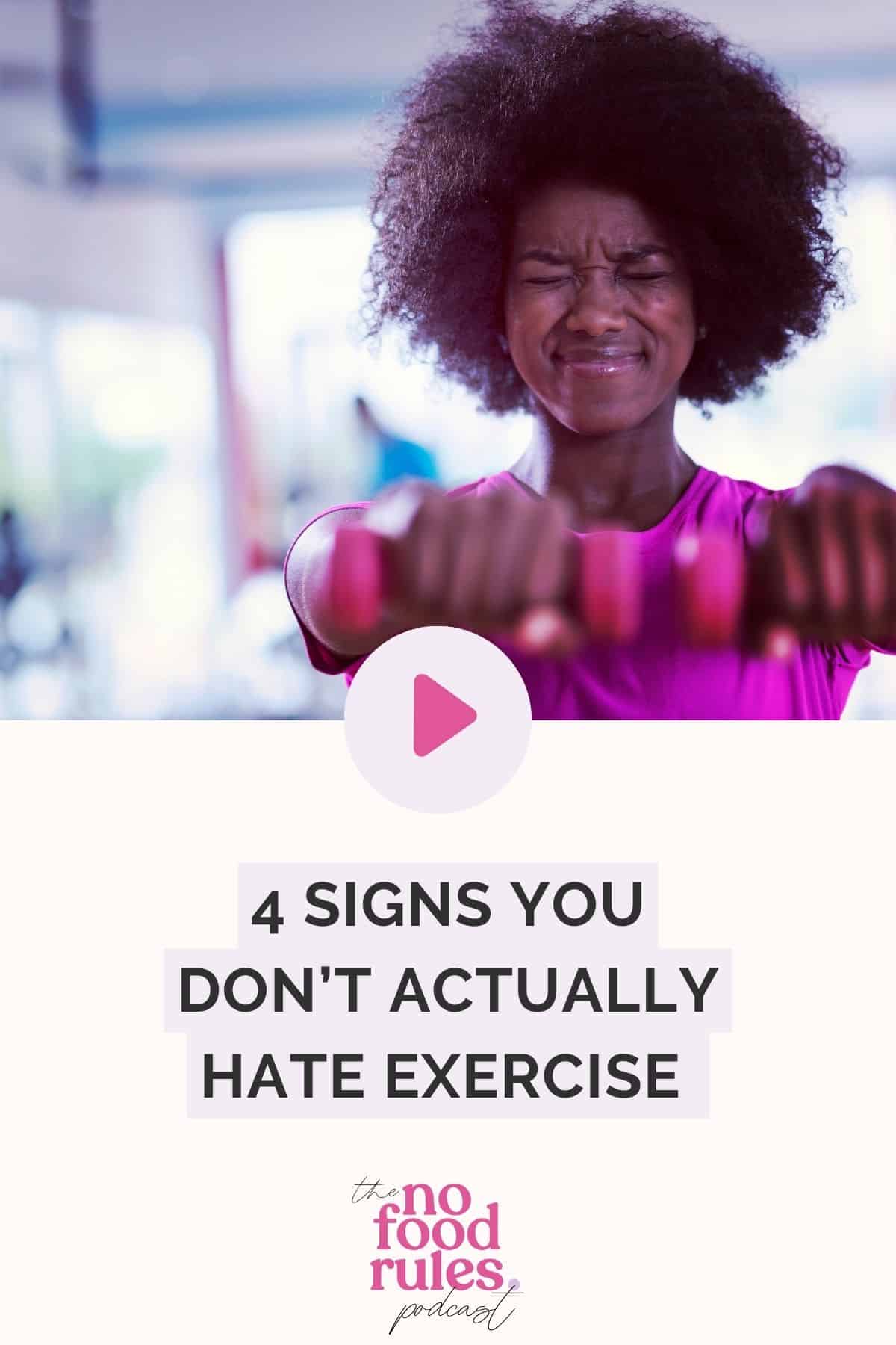 4 Signs You Dont Actually Hate Exercise Colleen Christensen Nutrition